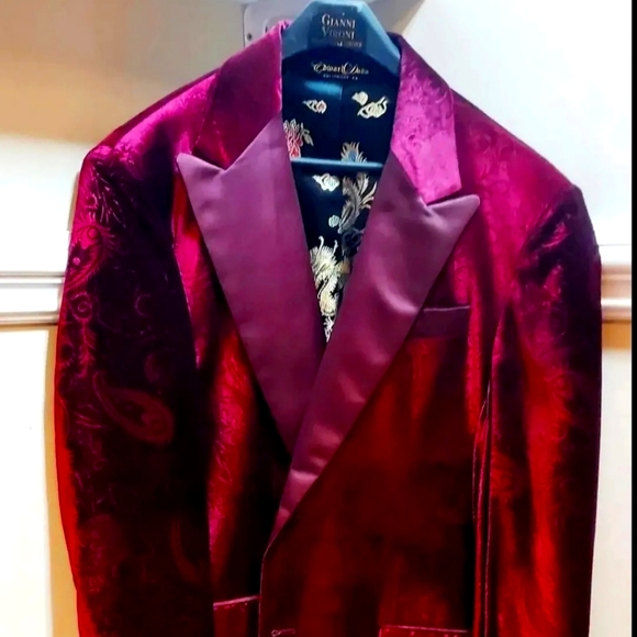 Edward Dada | Jackets & Coats | Edward Dada Hugh Hefner Style Coat ...